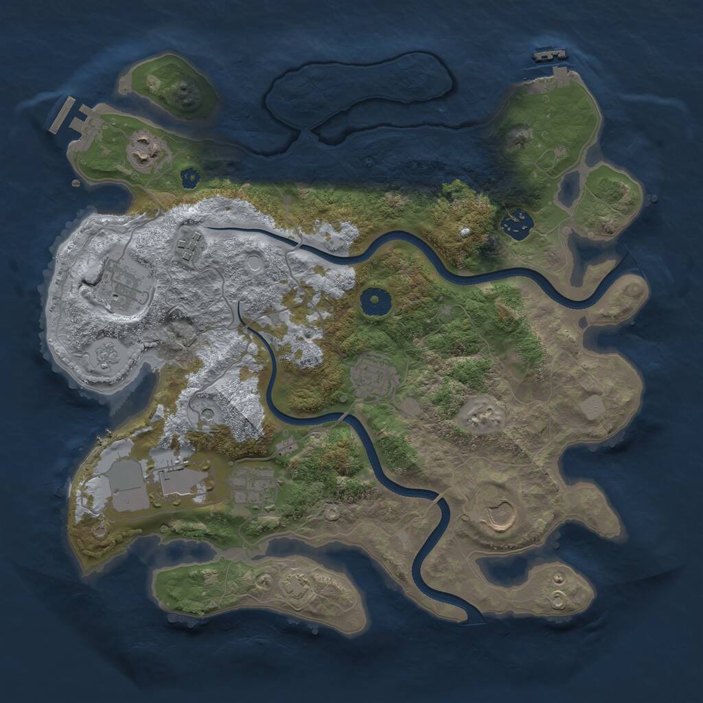 Procedural Map :: Rust Map :: Just-Wiped