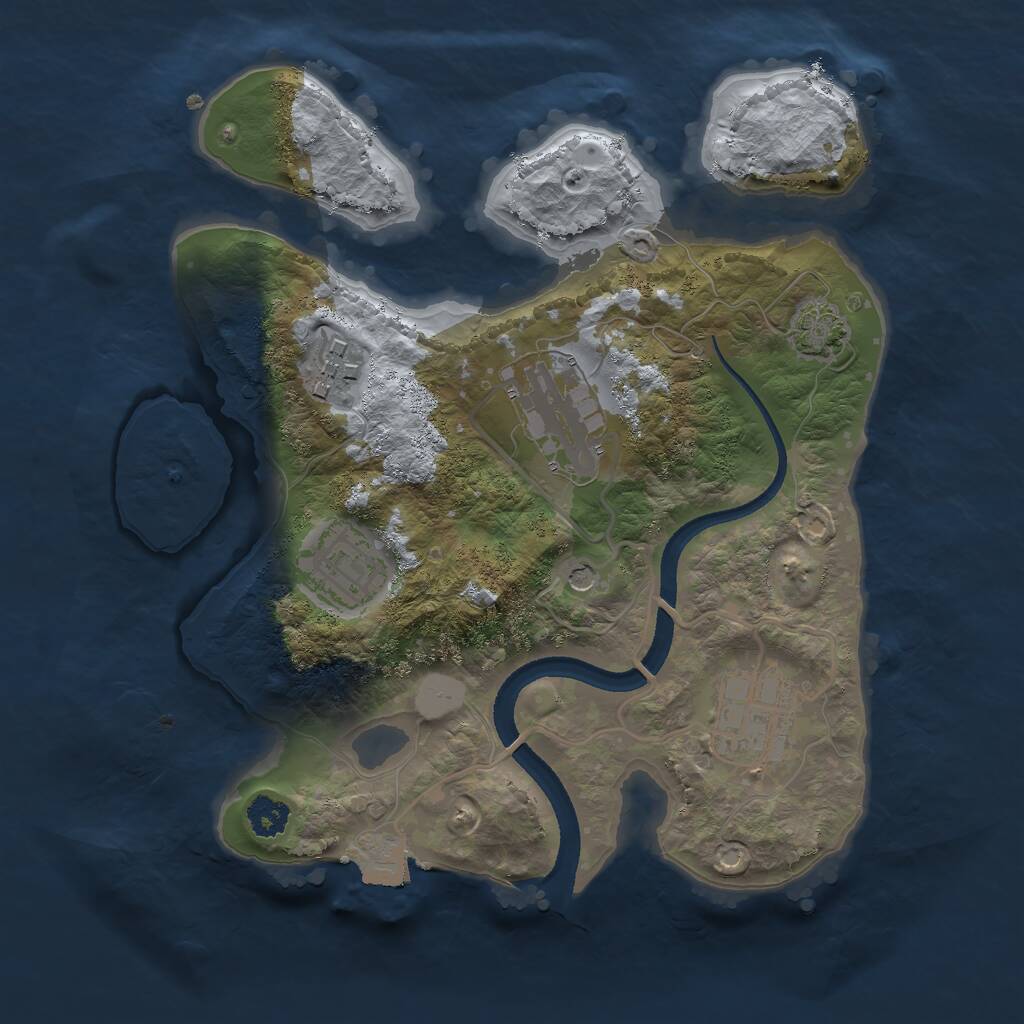 Procedural Map :: Rust Map :: Just-Wiped