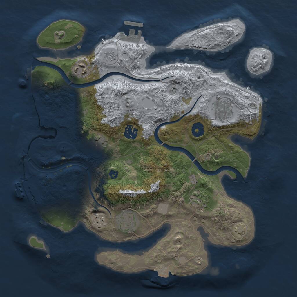 Procedural Map :: Rust Map :: Just-Wiped