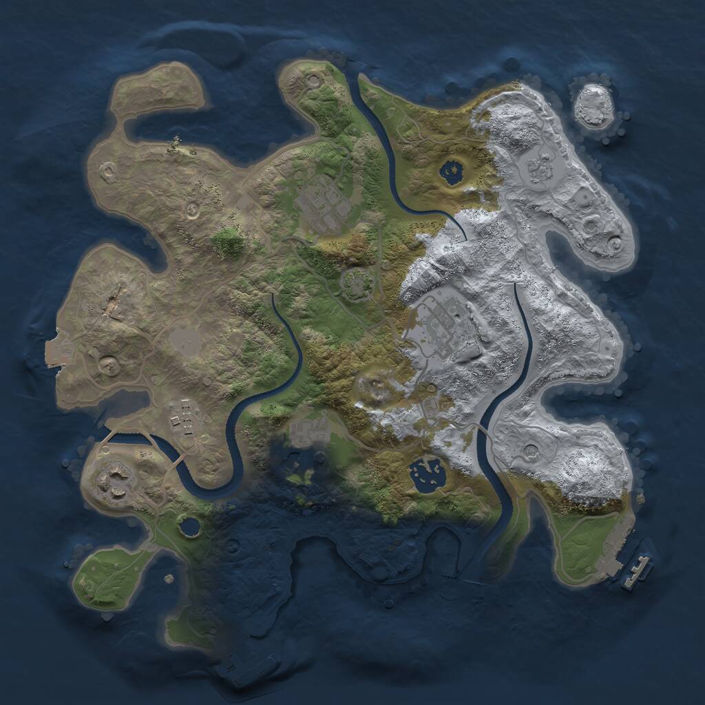 Procedural Map :: Rust Map :: Just-Wiped