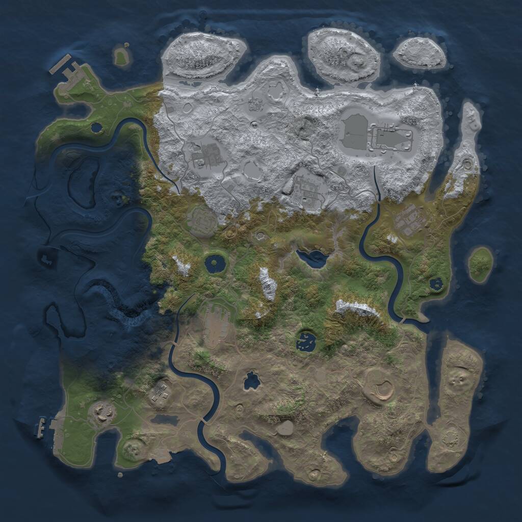 Procedural Map :: Rust Map :: Just-Wiped