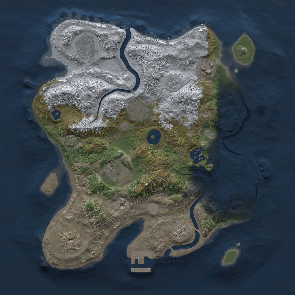 Procedural Map :: Rust Map :: Just-Wiped