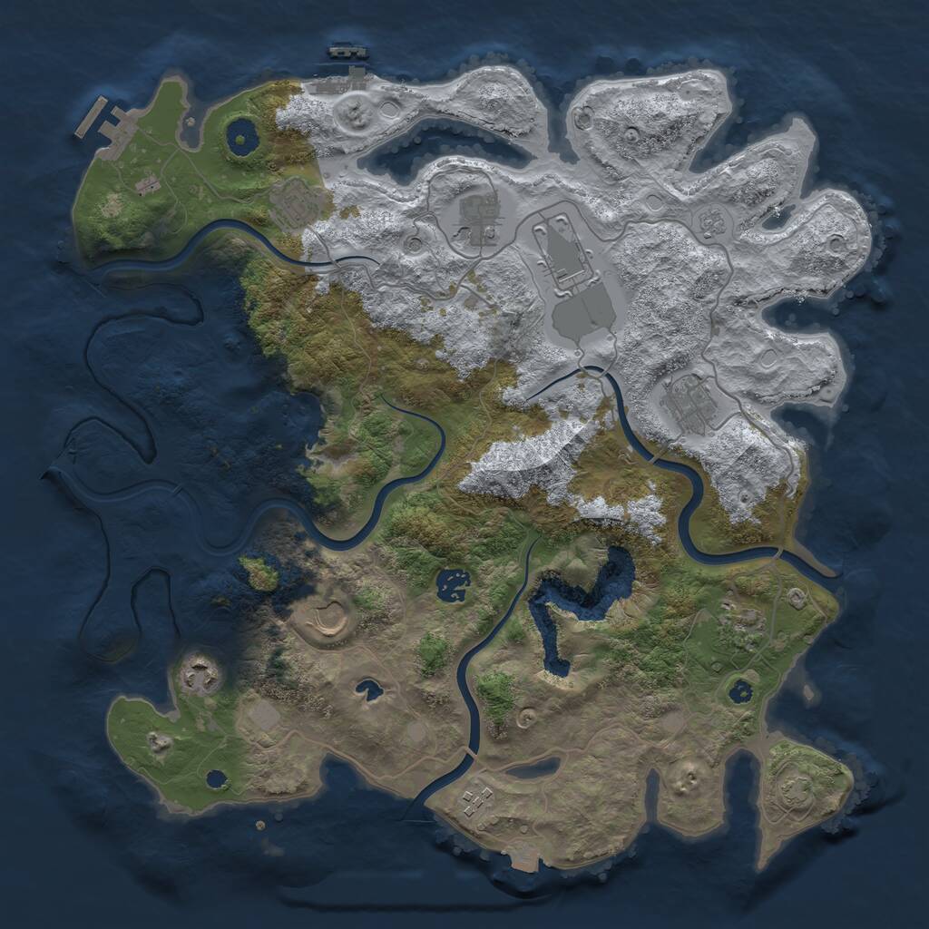 Procedural Map :: Rust Map :: Just-Wiped