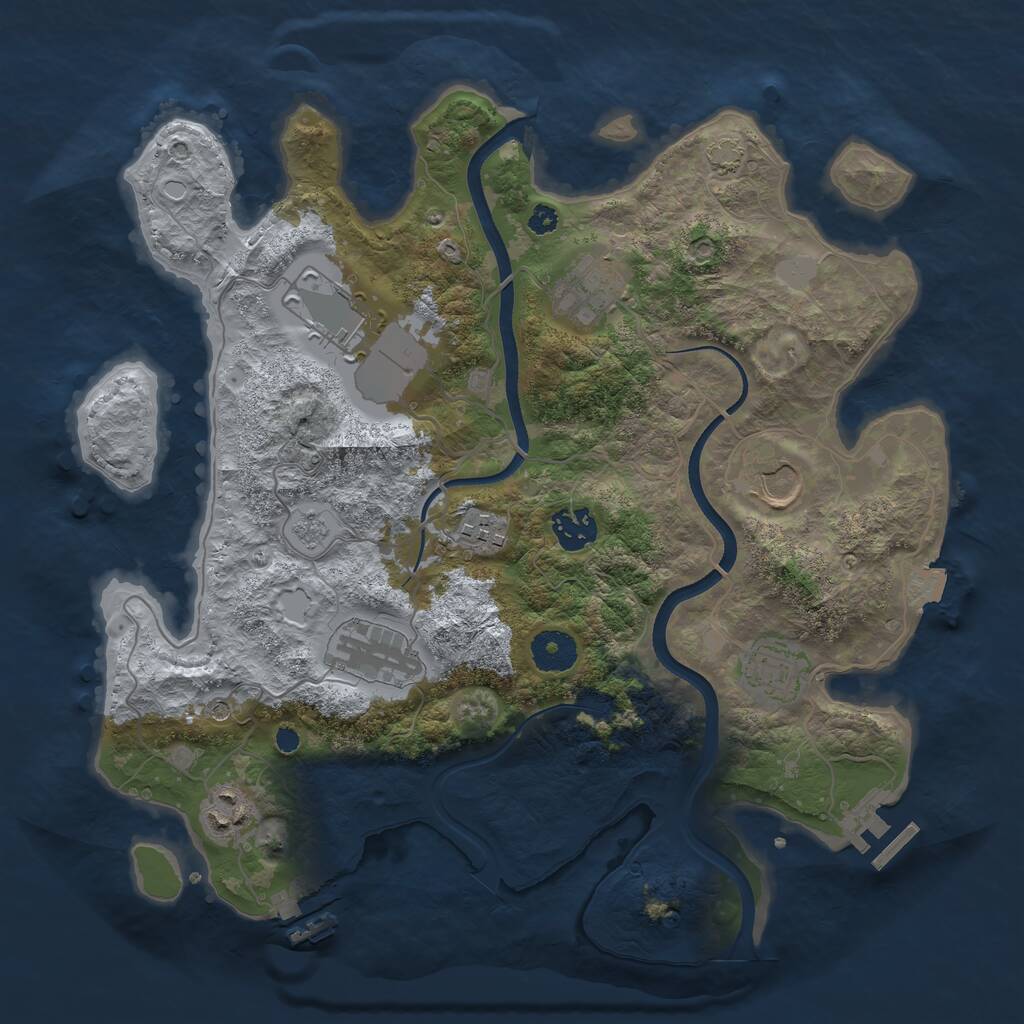 Procedural Map :: Rust Map :: Just-Wiped