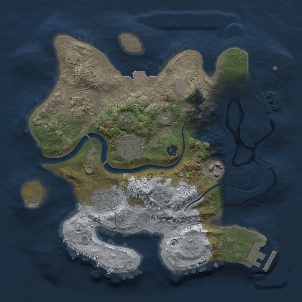 Procedural Map :: Rust Map :: Just-Wiped