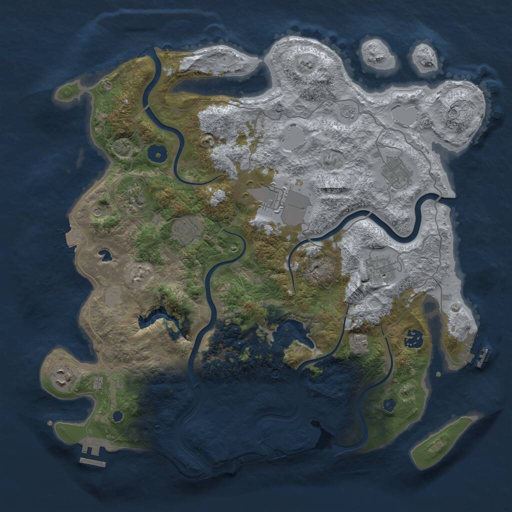 Procedural Map :: Rust Map :: Just-Wiped