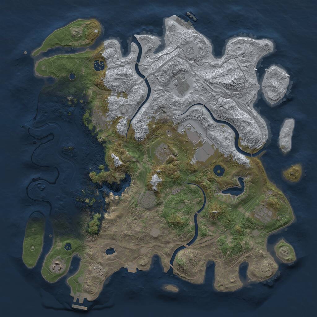 Procedural Map :: Rust Map :: Just-Wiped