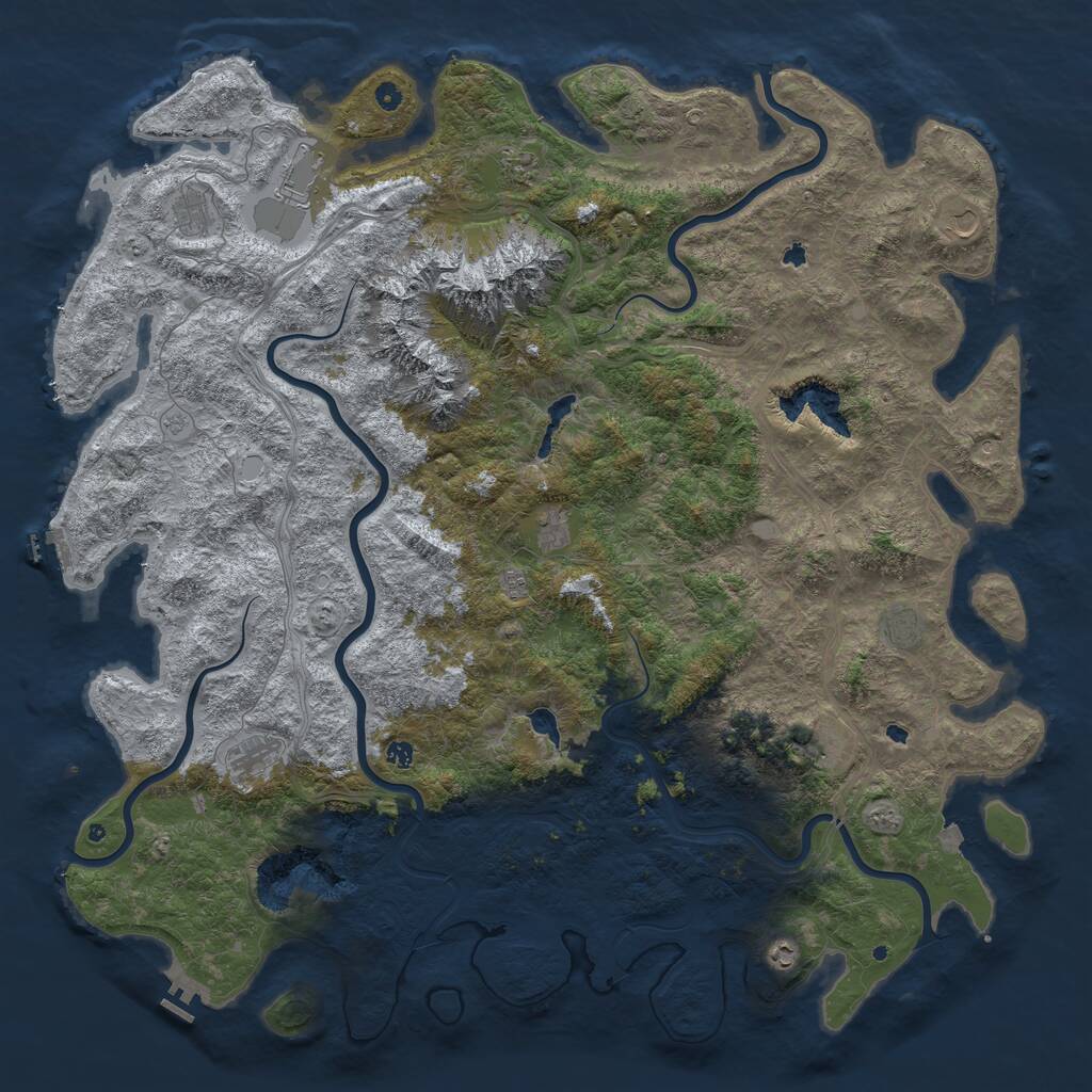 Procedural Map :: Rust Map :: Just-Wiped