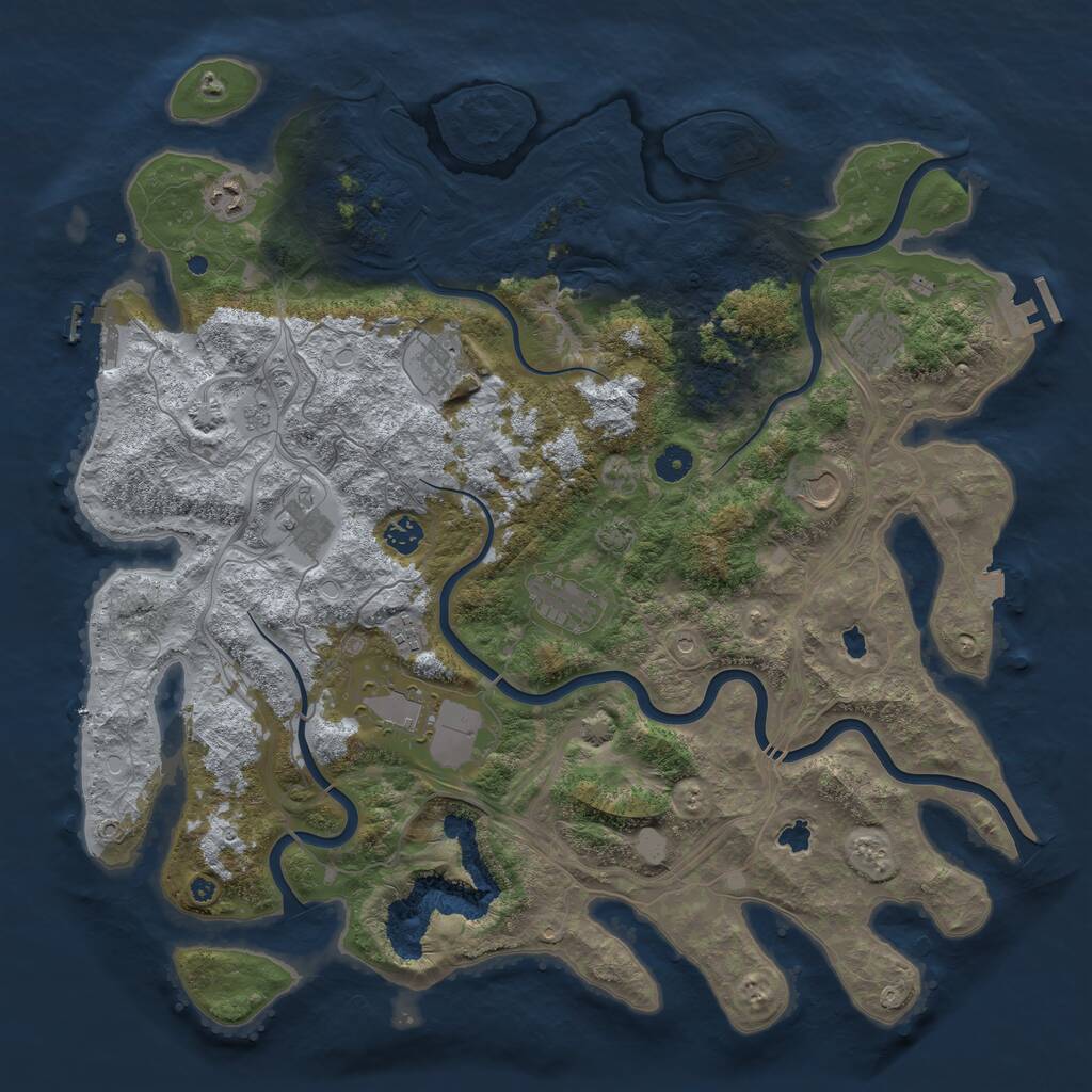 Procedural Map :: Rust Map :: Just-Wiped