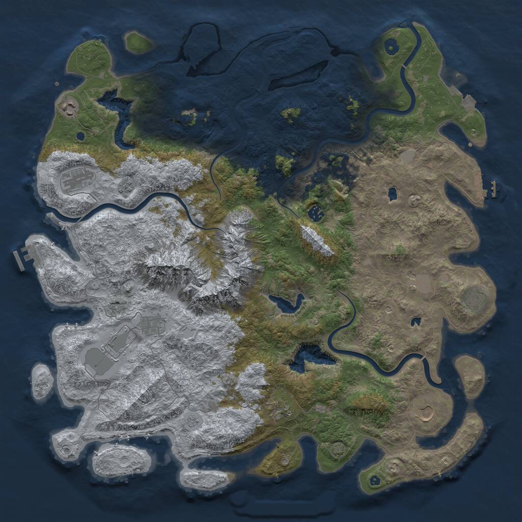 Procedural Map :: Rust Map :: Just-Wiped