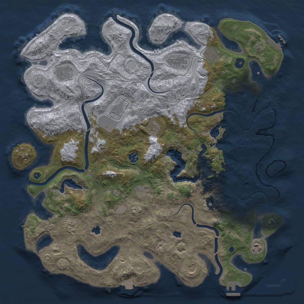 Procedural Map :: Rust Map :: Just-Wiped