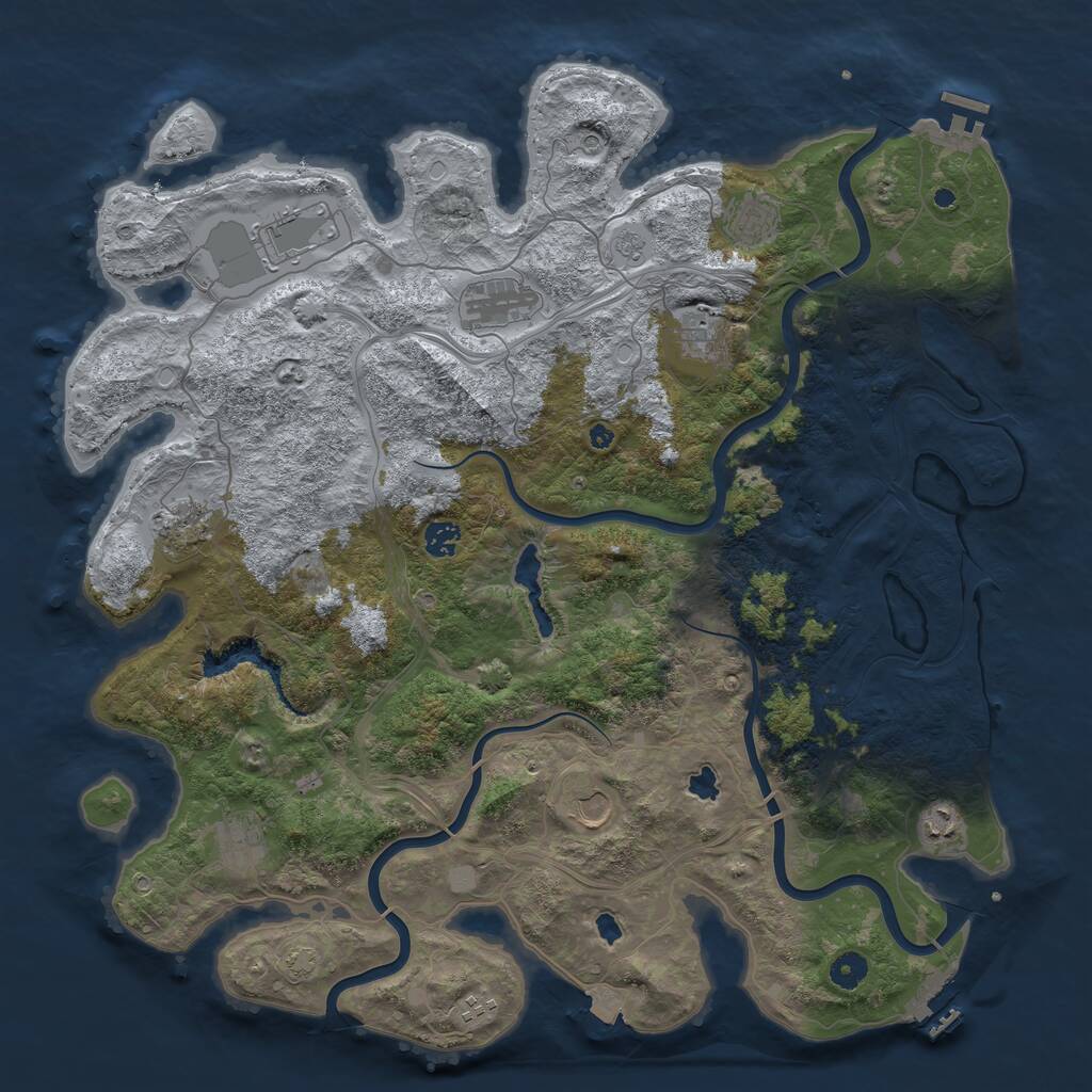 Procedural Map :: Rust Map :: Just-Wiped