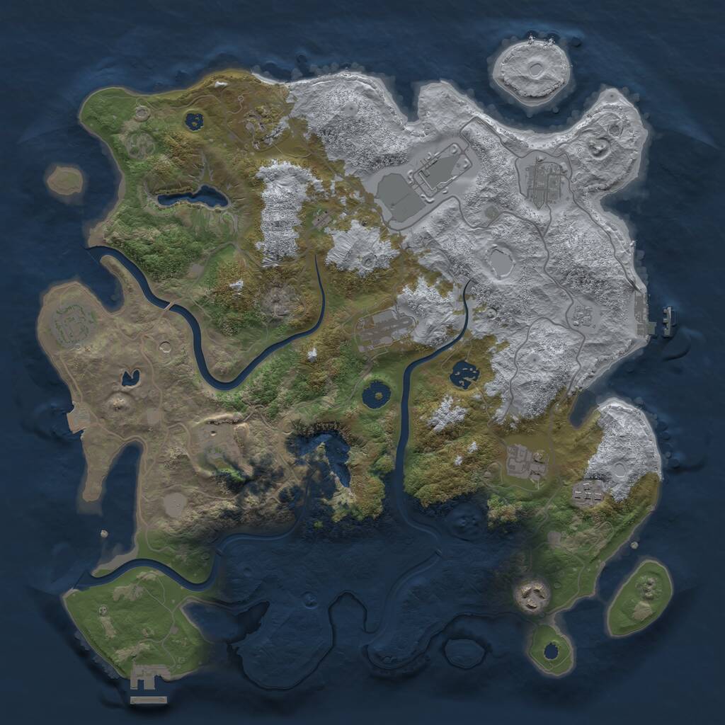 Procedural Map :: Rust Map :: Just-Wiped