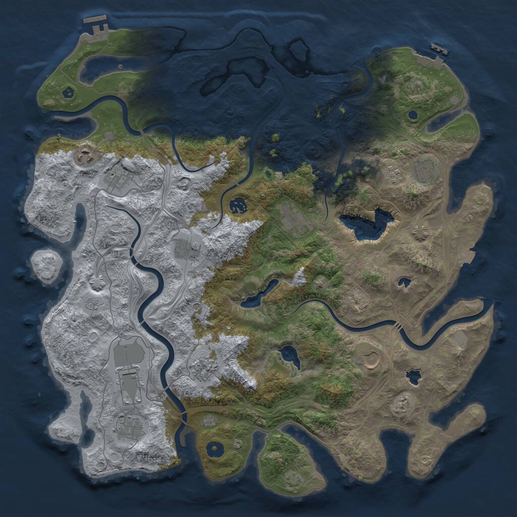 Procedural Map :: Rust Map :: Just-Wiped