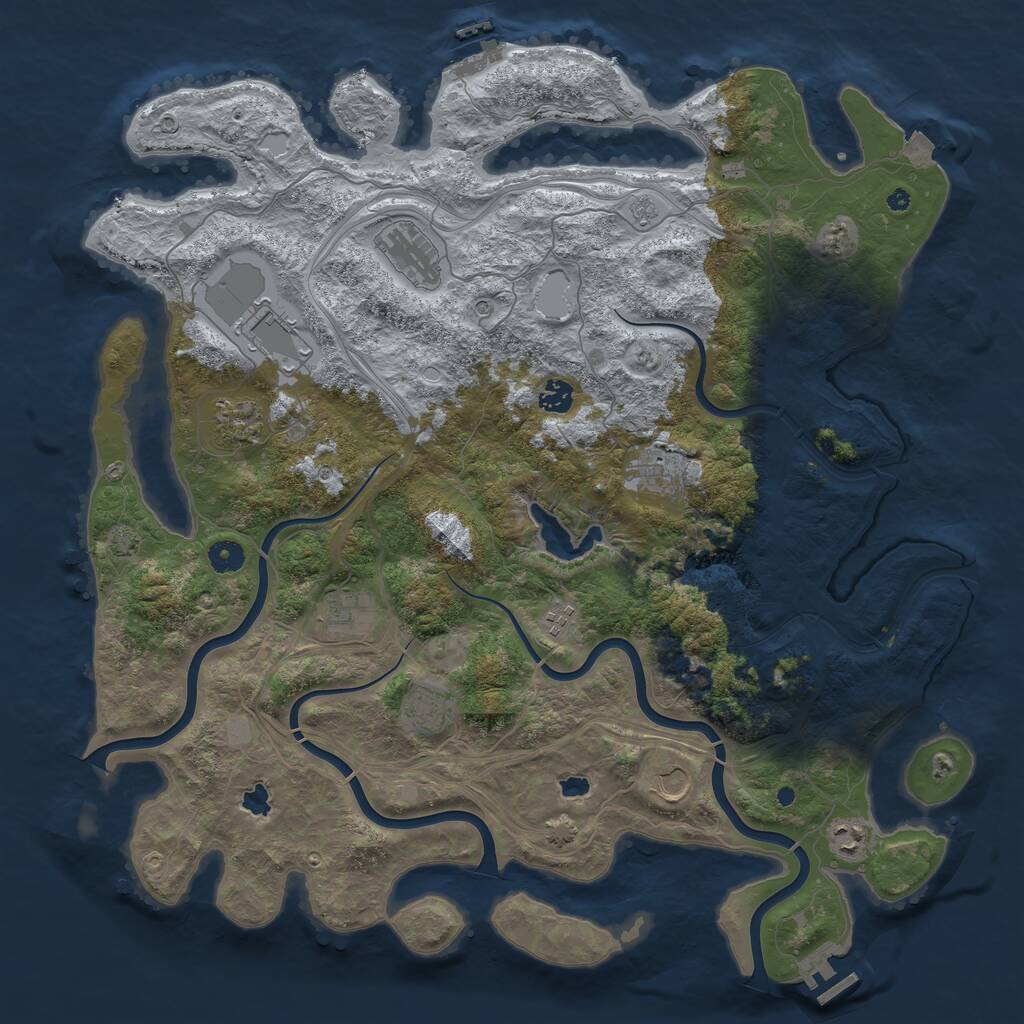 Procedural Map :: Rust Map :: Just-Wiped