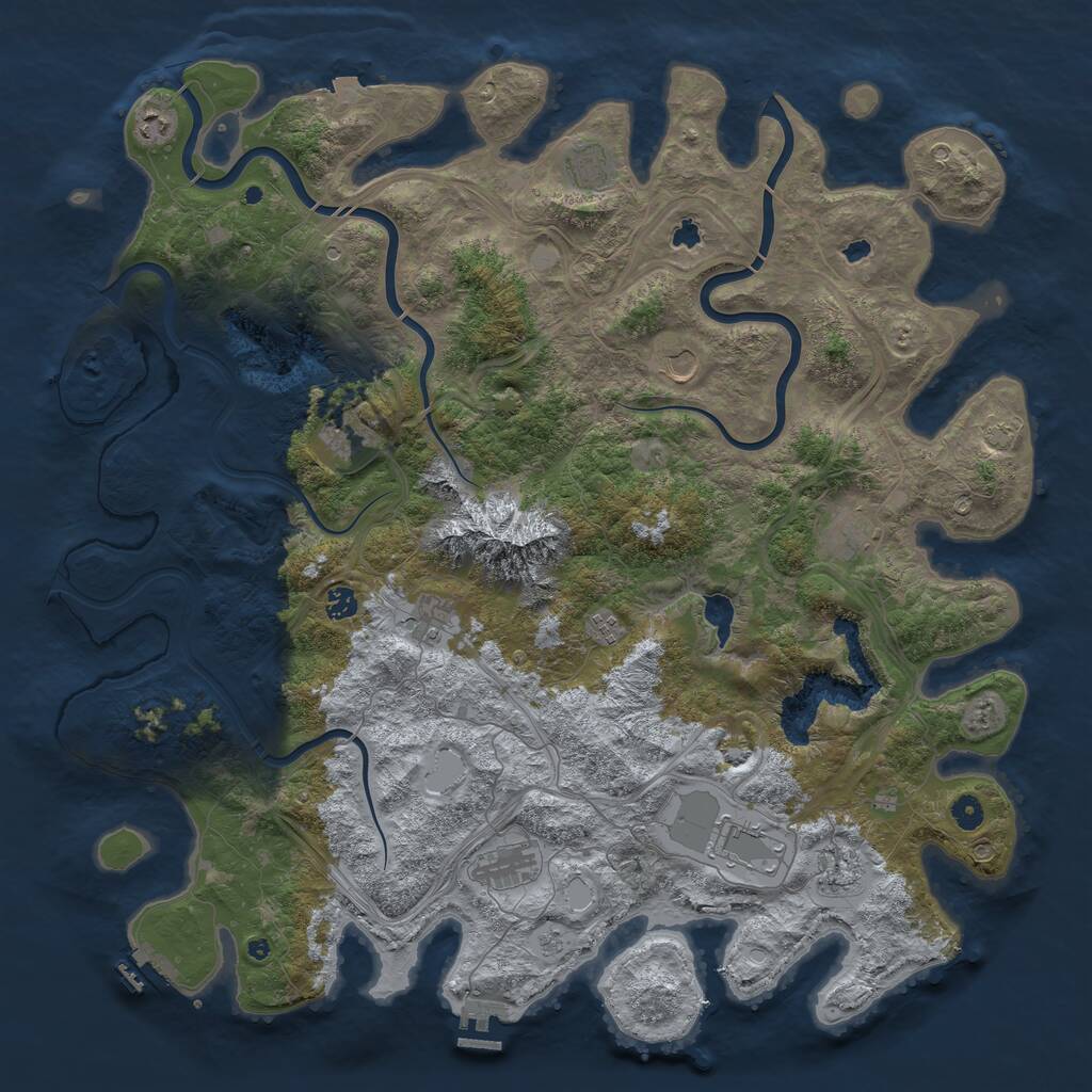 Procedural Map :: Rust Map :: Just-Wiped
