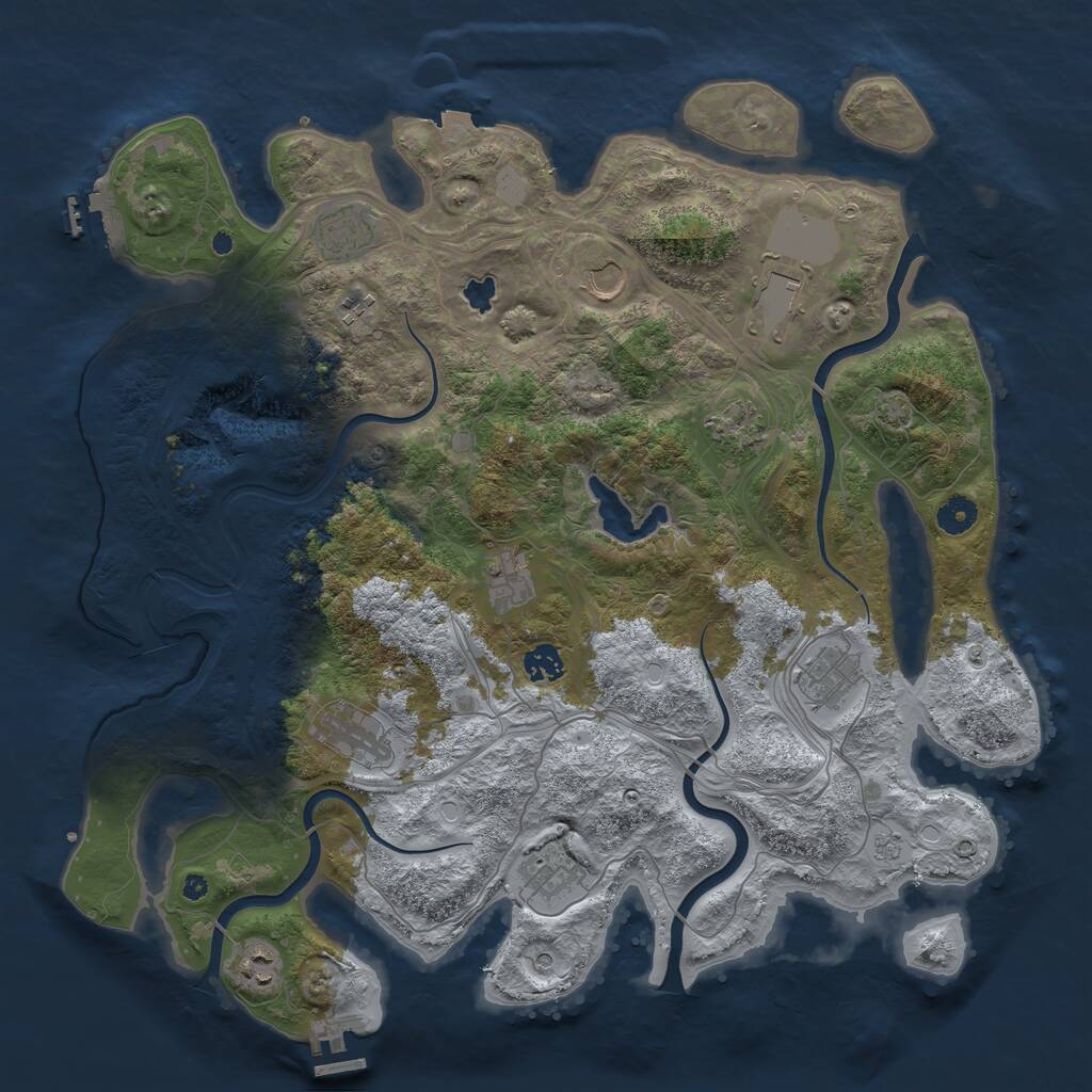Procedural Map :: Rust Map :: Just-Wiped
