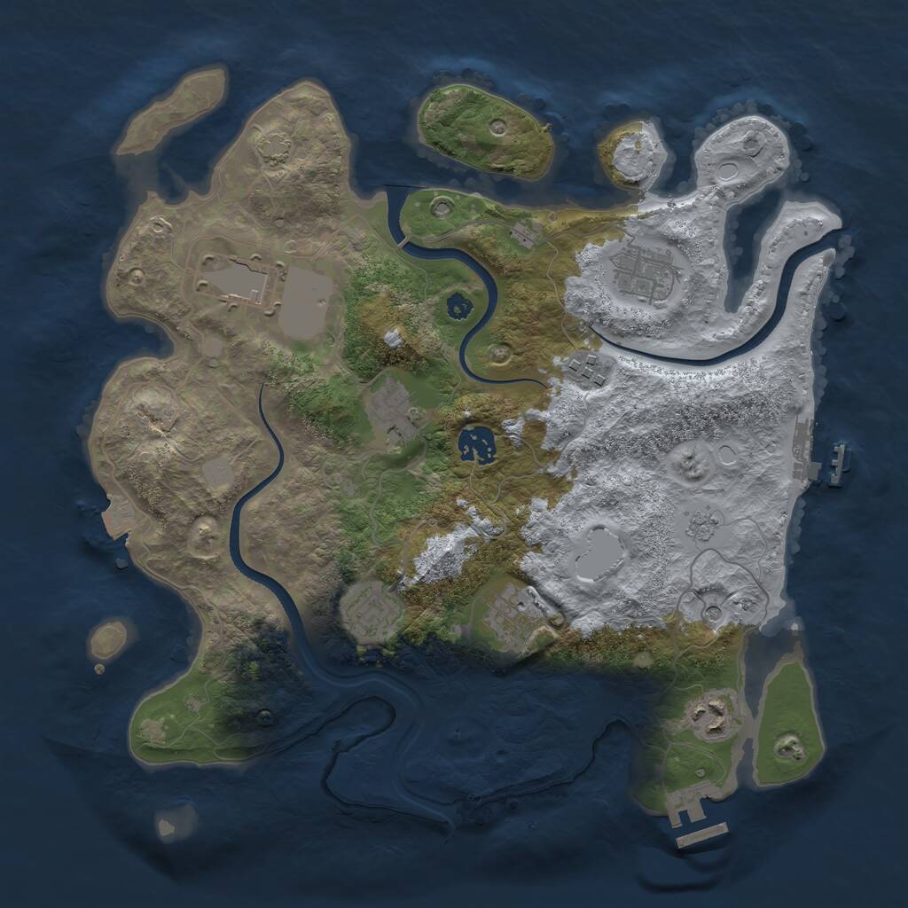 Procedural Map :: Rust Map :: Just-Wiped