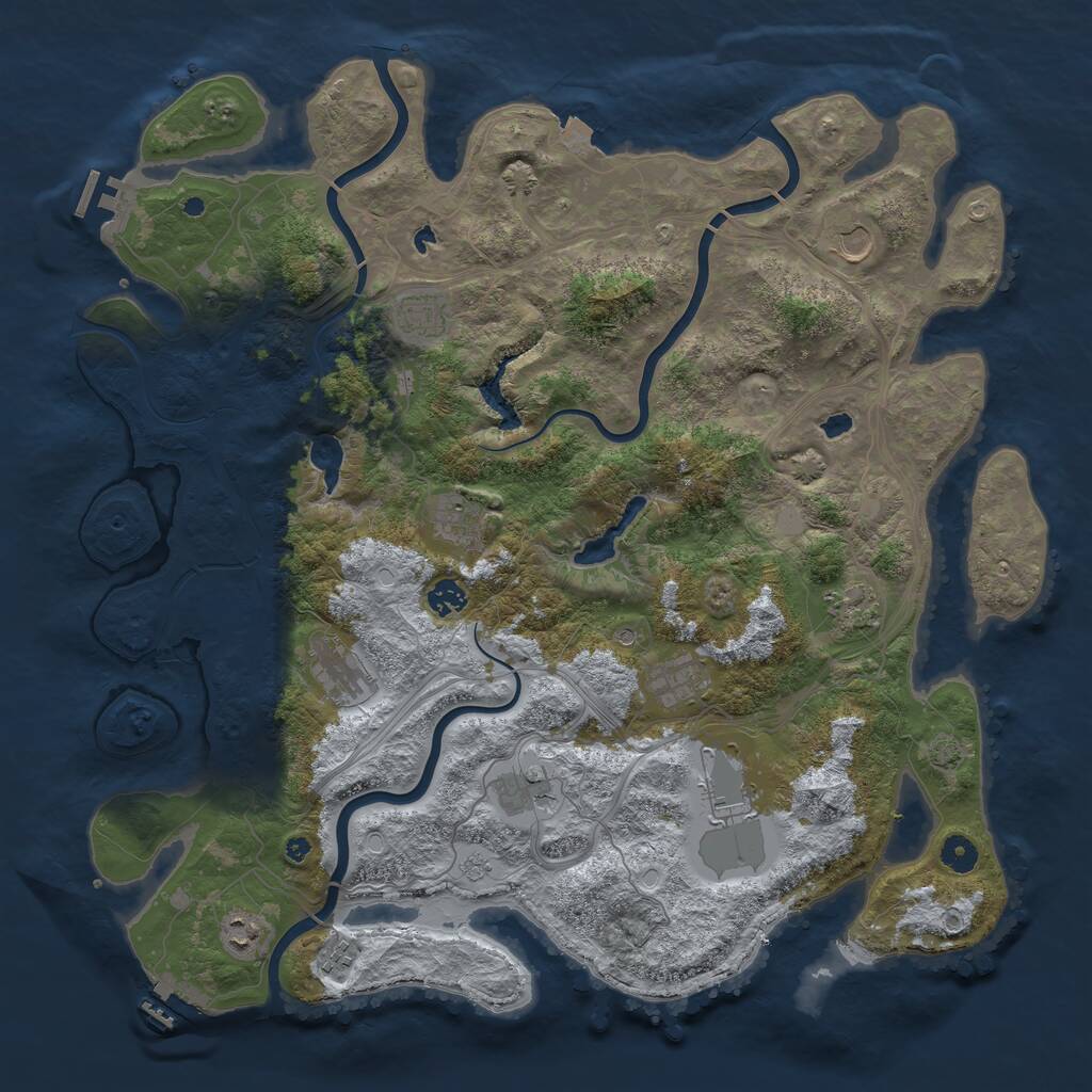 Procedural Map :: Rust Map :: Just-Wiped