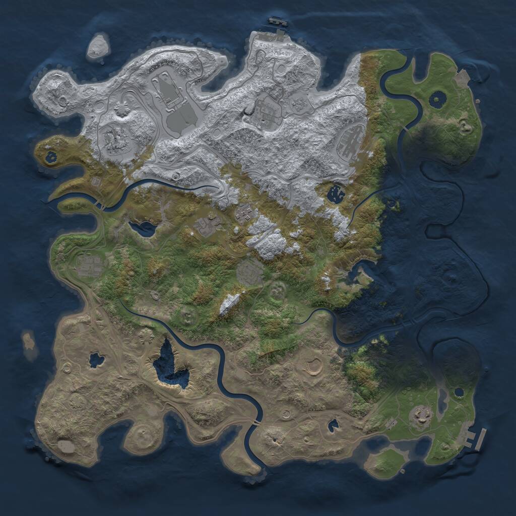 Procedural Map :: Rust Map :: Just-Wiped