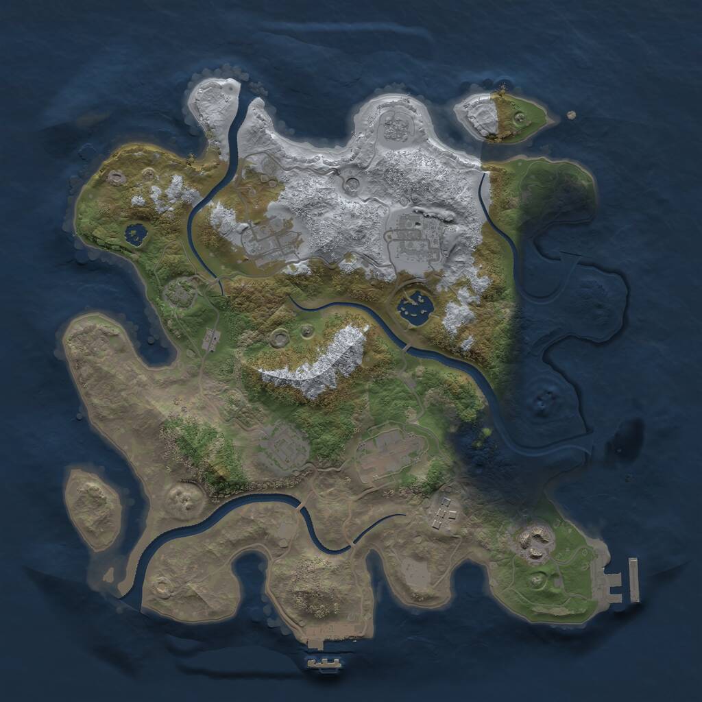 Procedural Map :: Rust Map :: Just-Wiped